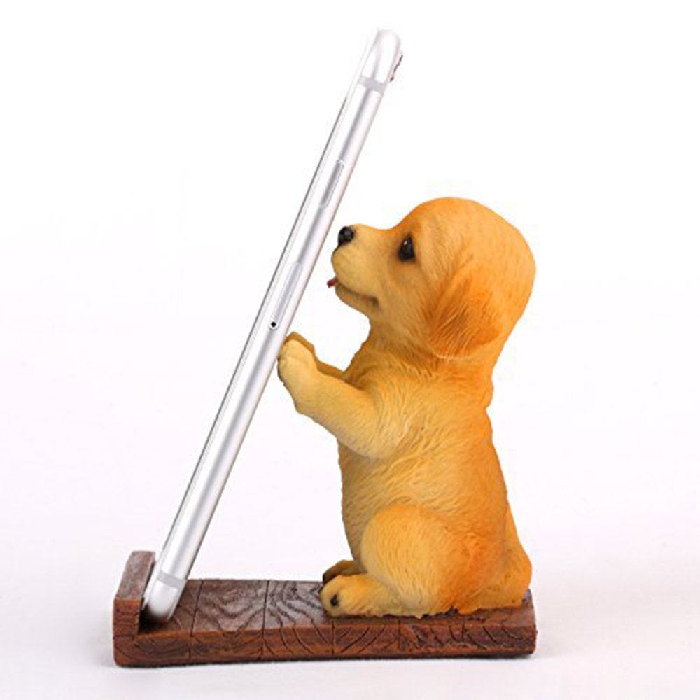 Puppy Dog Cell Phone Stands Pet Smartphone Holder for Desk Golden Retriever