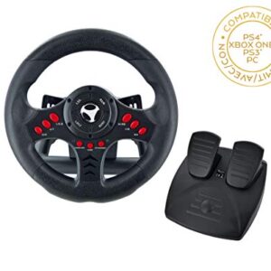 SUBSONIC SA5426 Racing Wheel Universal with Pedals for Playstation 4, PS4 Slim, PS4 Pro, Xbox One, Xbox One S, PS3