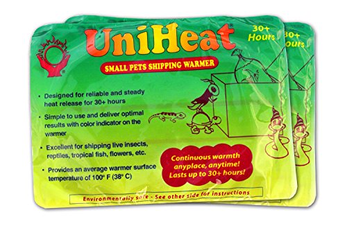 Uniheat Shipping Warmer 30+ Hours, 24 Pack >Plus!< 1-10"x18" Shipping Bag, 30+ Hour Warmth for Shipping Live Corals, Small Pets, Fish, Insects, Reptiles, Etc.