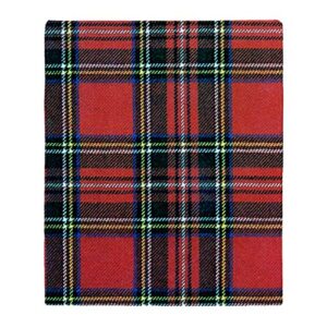 cafepress royal stewart tartan throw blanket super soft fleece plush throw blanket, 60"x50"