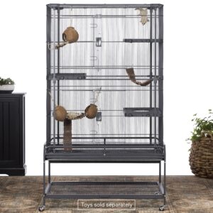 Prevue Pet Products 484 Deluxe Critter Cage, Dark Gray