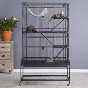 Prevue Pet Products 484 Deluxe Critter Cage, Dark Gray