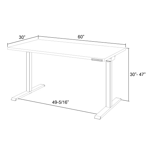 Realspace® Magellan Performance Electric Height-Adjustable Standing Desk, 60" W, Espresso