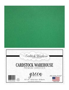 green cardstock paper - 8.5 x 11 inch - 65 lb. - 50 sheets 100% recycled cover from cardstock warehouse