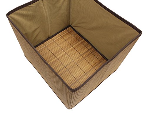 Seta Direct, Brown Natural Bamboo Storage Organization Box with Lid [1 Pack]