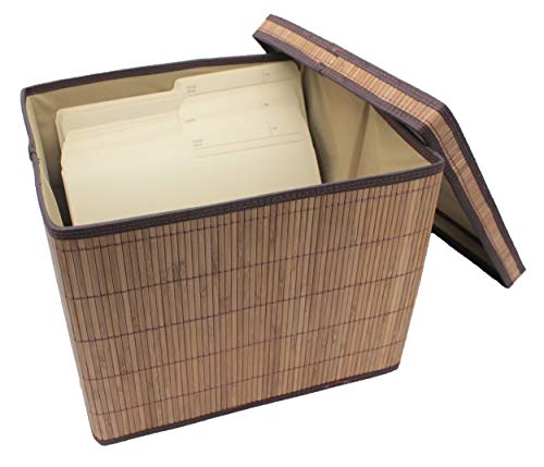 Seta Direct, Brown Natural Bamboo Storage Organization Box with Lid [1 Pack]