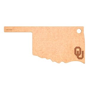 epicurean university of oklahoma sooners cheese board, natural/slate