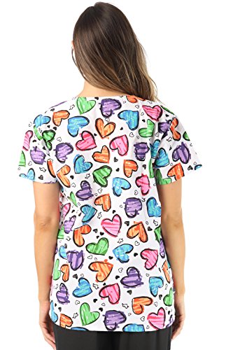 Just Love Women's Scrub Tops Scrubs 216V-28-1X