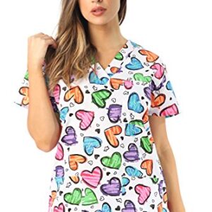 Just Love Women's Scrub Tops Scrubs 216V-28-1X