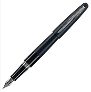 pilot metropolitan fountain pen, black, 1.0mm stub nib