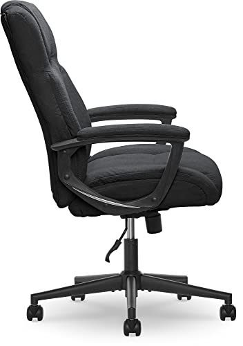 Serta Style Hannah II Office Chair, Midnight Black Microfiber,