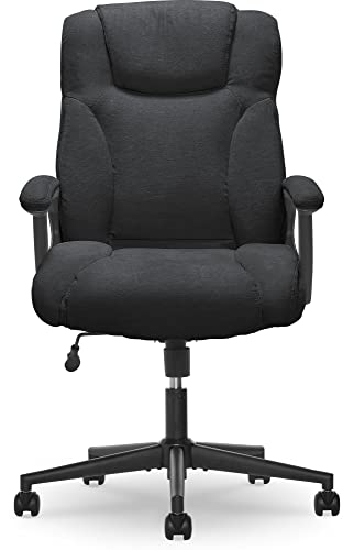 Serta Style Hannah II Office Chair, Midnight Black Microfiber,