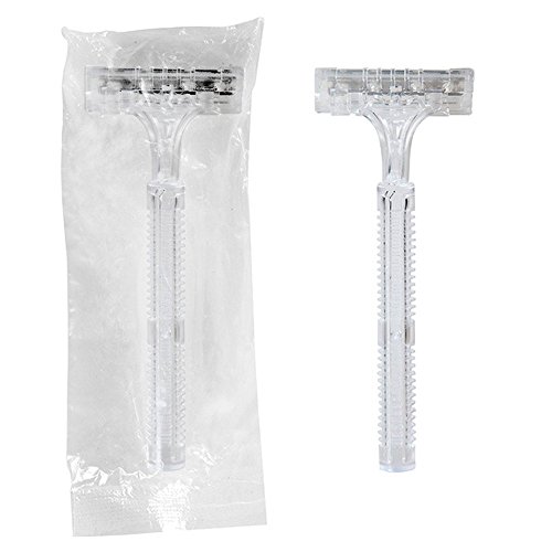 Garcia de Pou 100 Unit Twin Blade Razor Individually Wrapped in Box, 10 cm, One Size, White