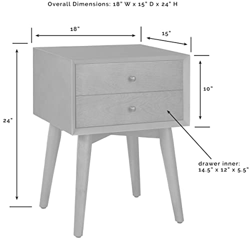 Crosley Furniture Landon Night Stand, Acorn