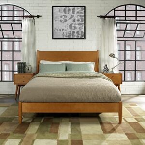 Crosley Furniture KF725001AC Landon Platform Bed and Headboard, Queen, Acorn