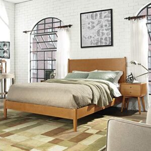 Crosley Furniture KF725001AC Landon Platform Bed and Headboard, Queen, Acorn