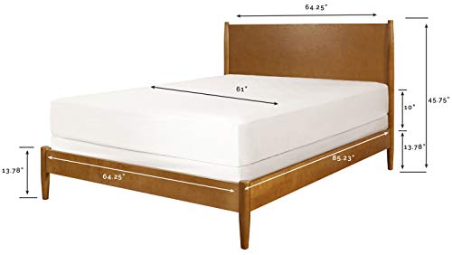 Crosley Furniture KF725001AC Landon Platform Bed and Headboard, Queen, Acorn