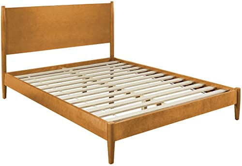 Crosley Furniture KF725001AC Landon Platform Bed and Headboard, Queen, Acorn