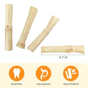 Niteangel Natural Bamboo Chew Toys for Rabbits, Chinchilla, Guinea Pigs and Other Small Animals