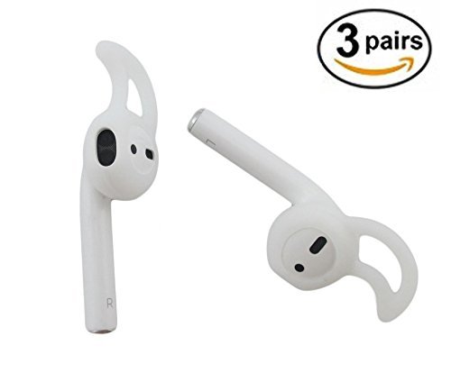 Zotech Replacement Covers and Hooks for Apple Airpods and EarPods 3 Pairs (White)