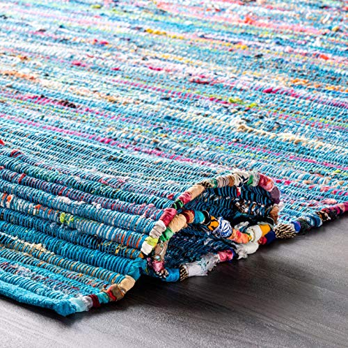 nuLOOM Sabina Stripes Area Rug, 7' 6" x 9' 6", Blue