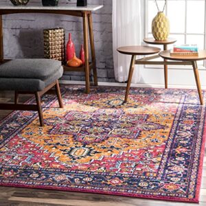 nuloom persian vonda area rug, 3' x 5', orange