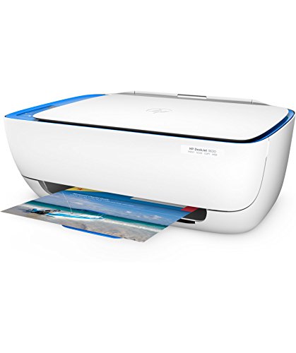 HP DeskJet 3630 Series All in One Wireless Printer (Renewed) (Blue)