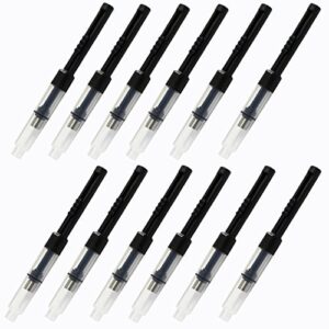 zoohot 12 pcs universal fountain pen ink converter standard push fill