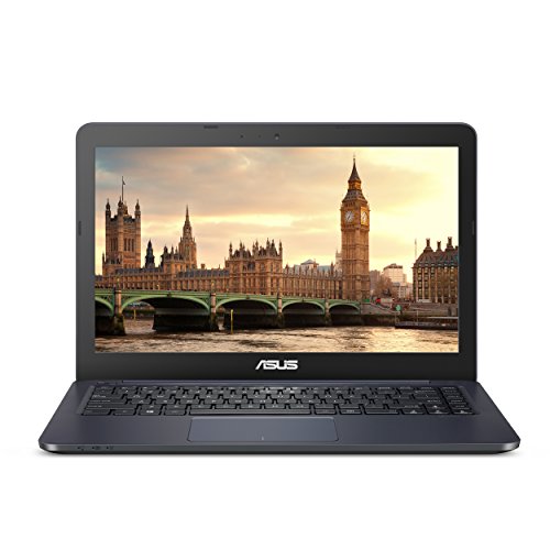 ASUS L402WA-EH21 Thin and Light 14” HD Laptop; AMD E2-6110 Quad Core 1.5GHz Processor,AMD Radeon R2 Graphics,4GB RAM,32GB eMMC Flash Storage,Windows 10 S with FREE 1yr Office 365 Subscription Included