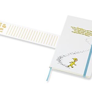 Moleskine Limited Edition Dr. Seuss Notebook, Hard Cover, Large (5" x 8.25") Ruled/Lined, White, 240 Pages