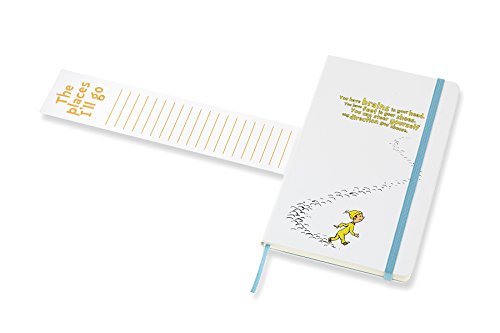 Moleskine Limited Edition Dr. Seuss Notebook, Hard Cover, Large (5" x 8.25") Ruled/Lined, White, 240 Pages