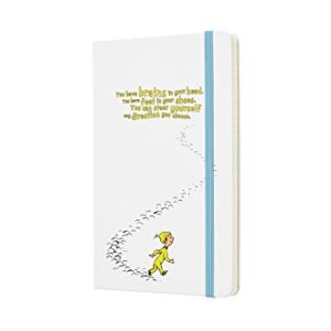 Moleskine Limited Edition Dr. Seuss Notebook, Hard Cover, Large (5" x 8.25") Ruled/Lined, White, 240 Pages