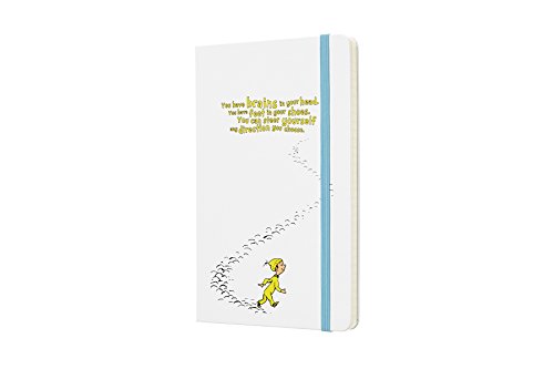 Moleskine Limited Edition Dr. Seuss Notebook, Hard Cover, Large (5" x 8.25") Ruled/Lined, White, 240 Pages