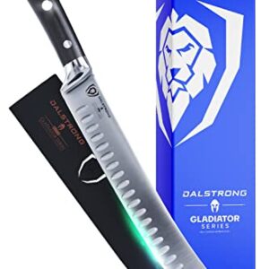 Dalstrong Butcher Knife - 10 inch - Gladiator Series Elite - Cimitar Breaking Knife - Forged High-Carbon German Steel - Razor Sharp Meat Kitchen Knife - Sheath Included - NSF Certified