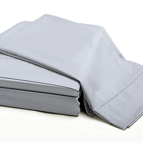 Martex Split King Sheet Set for Mattresses with Adjustable Bases, Quiet Gray, 5 Piece