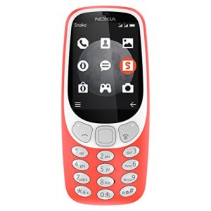 nokia 3310 ta-1036 unlocked gsm 3g (at&t tmobile metro pcs mint latin caribbean) - warm red