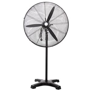 yonntech 31 inch standing pedestal fans high velocity floor fan industrial familiy fan 3 speed settings adjustable tilt metal stand with 55"-71" adjust height