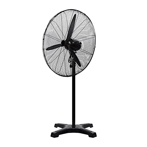 Yonntech 31 inch Standing Pedestal Fans High Velocity Floor Fan Industrial Familiy Fan 3 Speed Settings Adjustable Tilt Metal Stand with 55"-71" Adjust Height