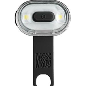 Max & Molly USB Rechargeable Ultra Bright LED Light, 100% Waterproof, Stretch Silicone Brand Securely Attaches as Essential Safety Dog Collar Light for Nightime Walking, Running, Kayaking & Biking