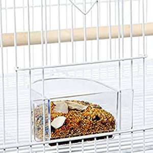 Lot of 4 Large 30" Flight Bird Breeding Cage Canary Aviary Lovebird Budgie Finch Parakeet(White)