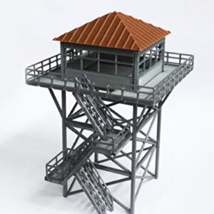 Outland Models Railway Scenery Watchtower/Lookout Tower (Grey) HO Scale 1:87