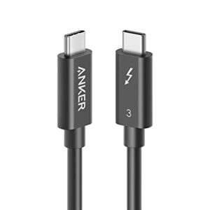 Anker [Intel Certified] Thunderbolt 3.0 Cable 1.6 ft (USB-C to USB-C) Supports 100W Charging / 40Gbps Data Transfer (Compatible with USB 3.1 Gen 1 and 2), Perfect for Type-C Macbooks