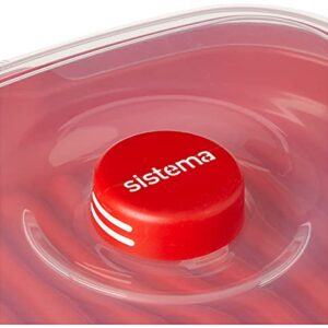 Sistema Microwave Easy Bacon, 28.7 x 21.9 x 7 cm, Red