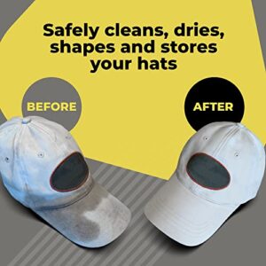 Ballcap Buddy - Original and Patented Hat Cleaner, Hat Washer for Washing Machine or Dishwasher, Cap Washer Frame for Flat & Curved Hats, Blue, Made in USA