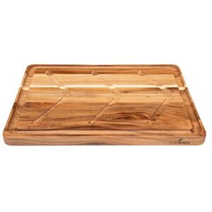 Villa Acacia Wood Carving Board for Meat, Extra Large 24 x 18 Inch Cutting Board