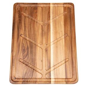 Villa Acacia Wood Carving Board for Meat, Extra Large 24 x 18 Inch Cutting Board