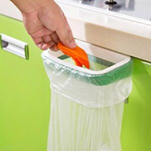 Ninasill ღ ღ Garbage Bag Holder Plastic Bracket Stand Rack Kitchen Trash Storage Hanger Bags (Green 0)