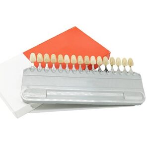 plutusdental shade guide porcelain dental dentist materials 16 colors shade guide teeth, dental care and teeth whitening (dental-16color)