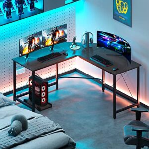 L Shaped Gaming Desk, L Desk Computer Corner Desk, soges 59 x 59 inches Large L Shaped Desk for Home Office, Sturdy Writing Desk Writing Workstation Gaming Table