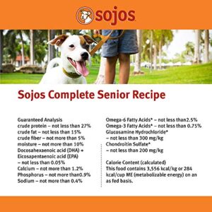 Sojos Complete Turkey & Salmon Recipe Senior Grain-Free Freeze-Dried Raw Dog Food, 7 Pound Bag